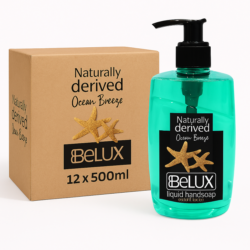Belux Liquid Hand Wash Soap Ocean Breeze 500ml - Pack Of 12 Handwash ...
