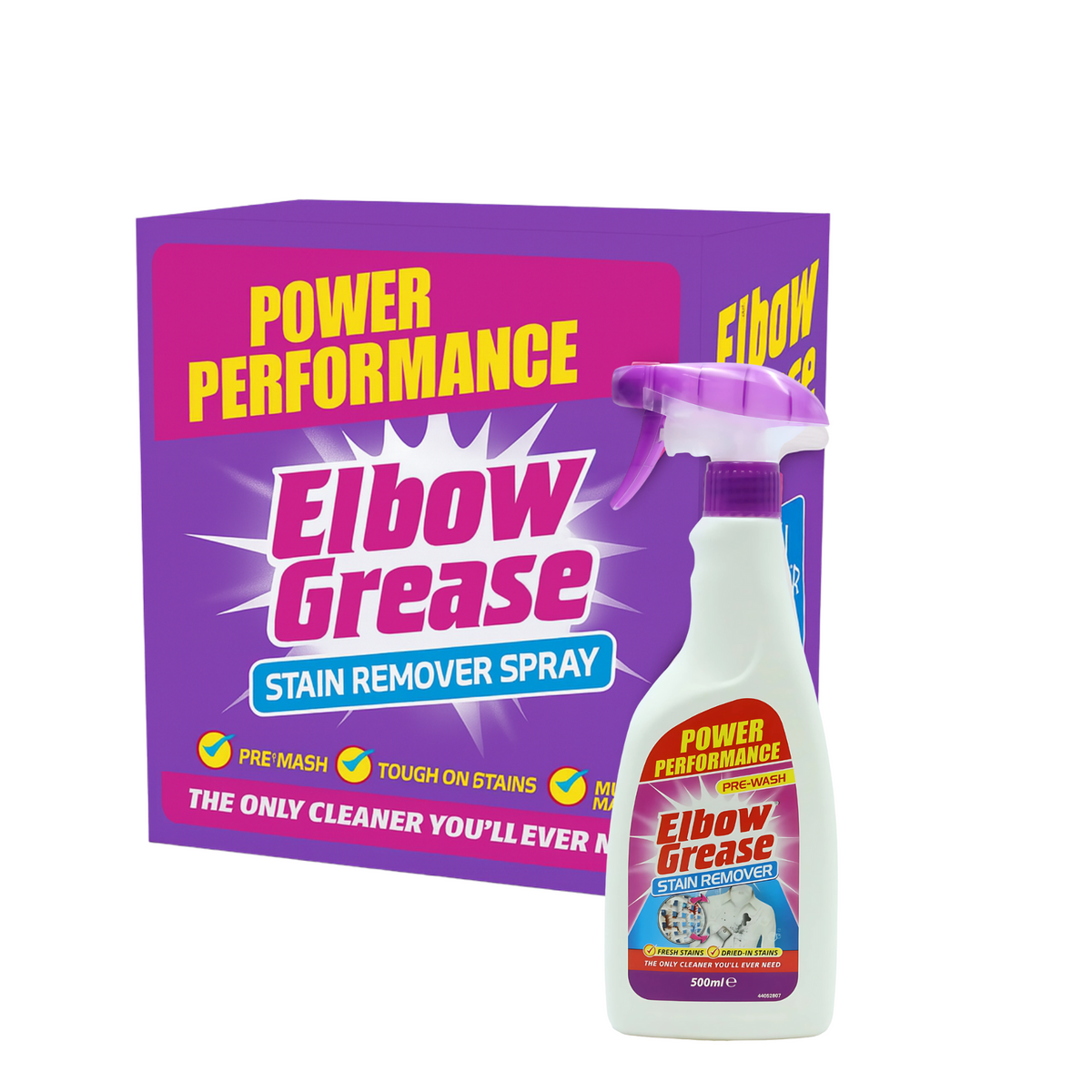 Elbow Grease Stain Remover Spray 500ml | Pack of 8 – Bargains2u